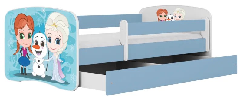 Dětská postel Babydreams Sněhové princezny modrá