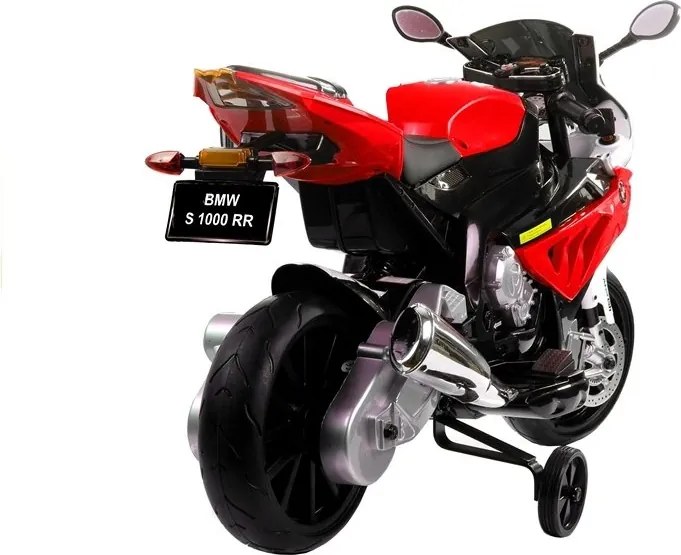 LEAN CARS Elektrická motorka pro děti BMW S1000RR červená tříkolová