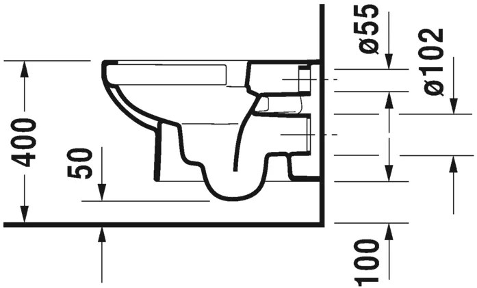 Duravit No.1 - Závěsné WC, Rimless, bílá 25620900002