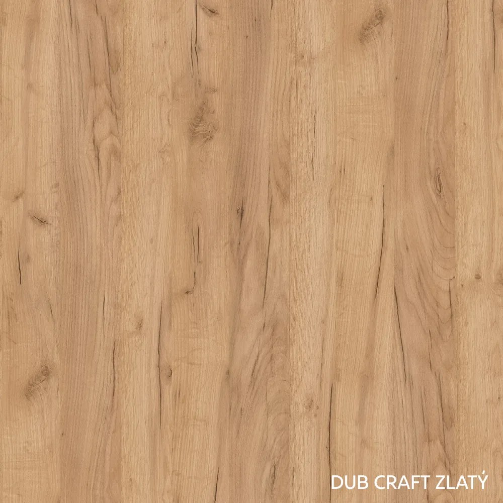 Pracovní deska, K003, tloušťka 3,8 cm, dub craft zlatý