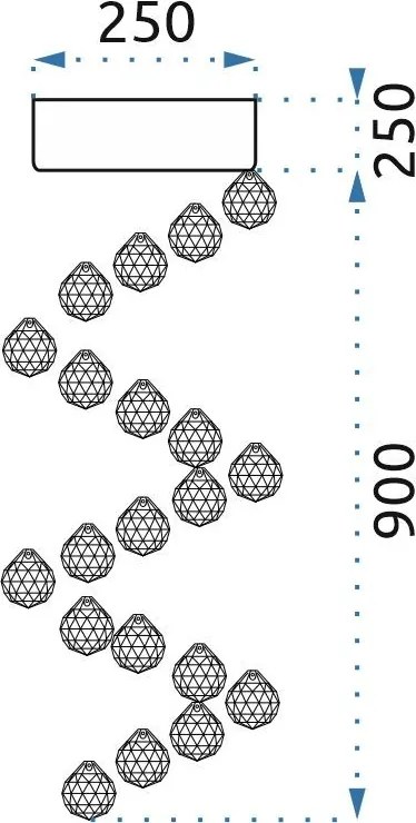 Toolight - Stropní svítidlo APP779-3C, chromová, OSW-05031