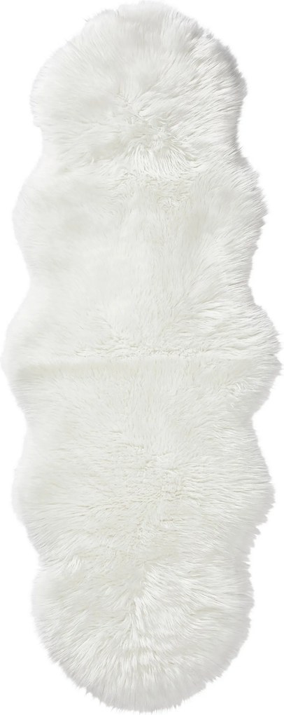 XXXLutz UMĚLÁ KOŽEŠINA, 60/180 cm, bílá Novel - Kůže - 007821012301
