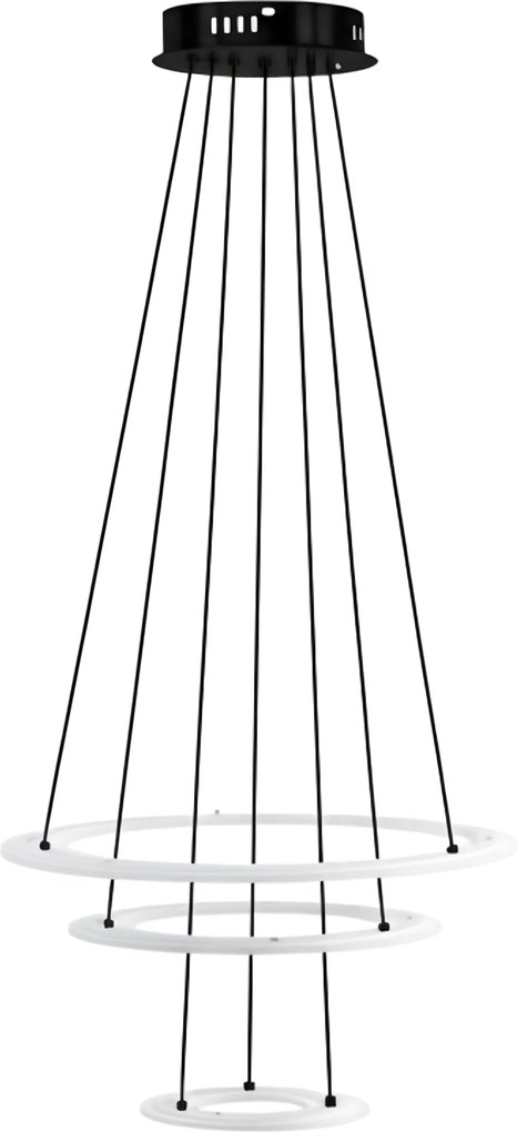 Toolight Toolight, LED stropní osvětlení 46cm, G040-3CP, černá, OSW-06307