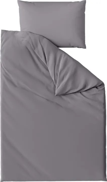 Bavlněné povlečení DENYX BLEND šedé zip Rozměr povlečení: 2 ks 70 x 90 cm | 200 x 220 cm