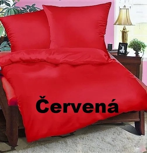 Veratex Bavlněné povlečení  prodloužené  70x90 + 140x220 cm červené  100% bavlna