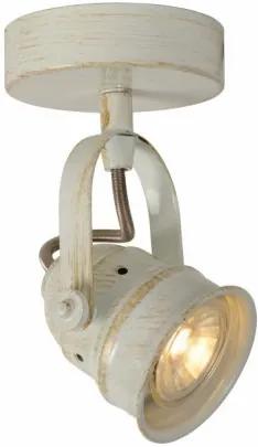 LUCIDE CIGAL Spot LED 1xGU10/5W 2700K Antique White, bodové svítidlo, bodovka