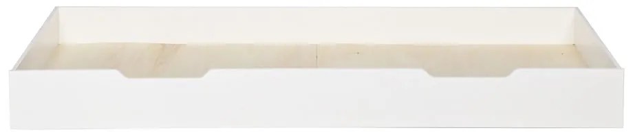 Bílá spodní zásuvka pro postel WOOOD Nikki, 200 × 90 cm