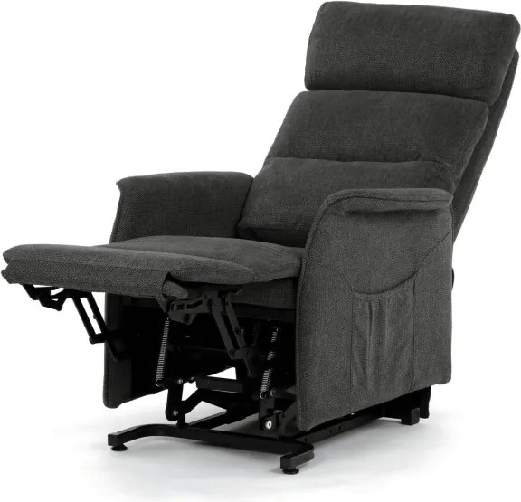 Polohovací křeslo šedé, elektrické TV-L8960 GREY2