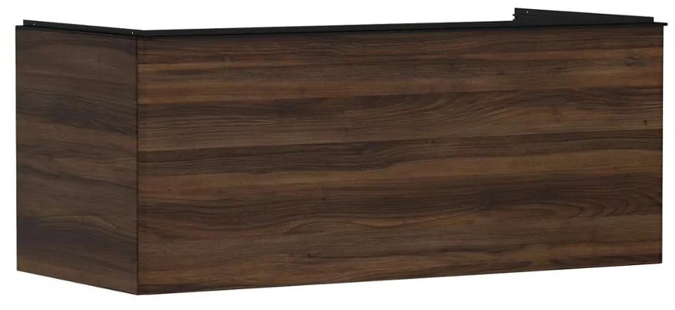 Hansgrohe Xelu Q - Umyvadlová skříňka, 50x118x55 cm, 1 zásuvka, tmavý ořech/matná černá 54065670
