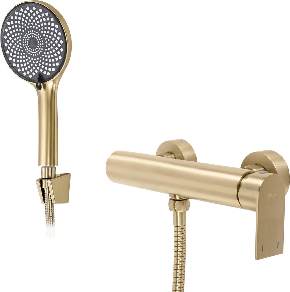 Rea, Sprchová baterie Rea Hunter Brushed Gold, REA-B6693