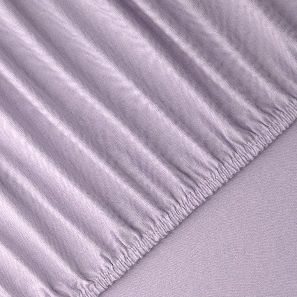 Florella Prostěradlo Avance Jersey Elastan Lila, 90-100x200-220 cm