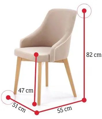 Expedo Jídelní židle MENTO 2, 51x82x55, solo 252