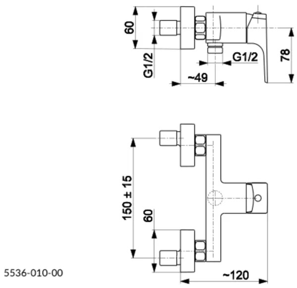 KFA Armatura 5536-010-00 - Sprchová baterie MOKAIT lesklý chrom