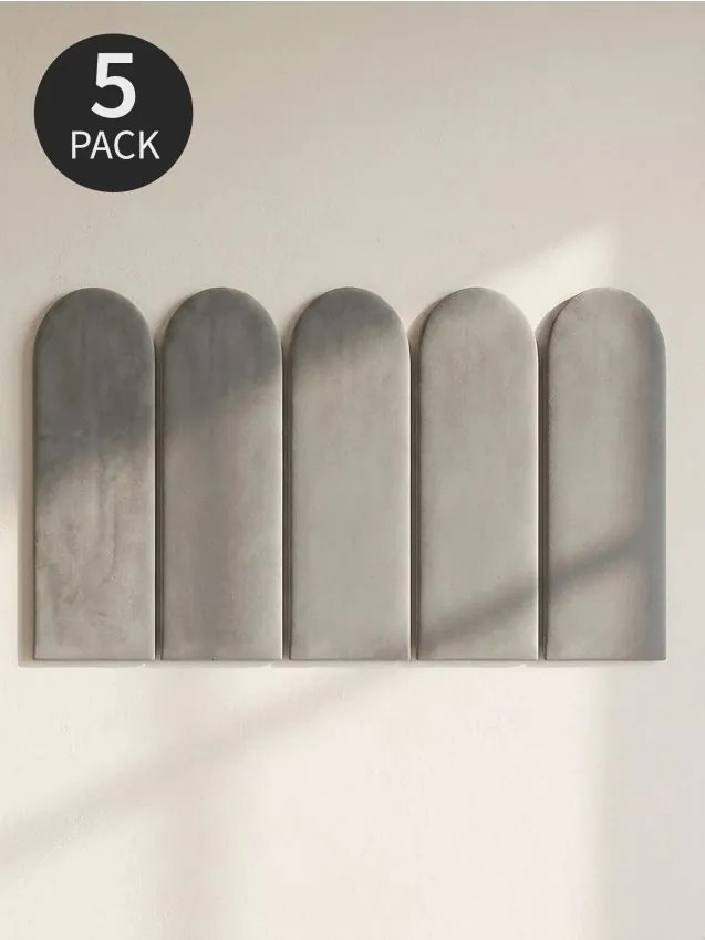 Sinsay - Čalouněné stěnové panely 5 pack - šedá