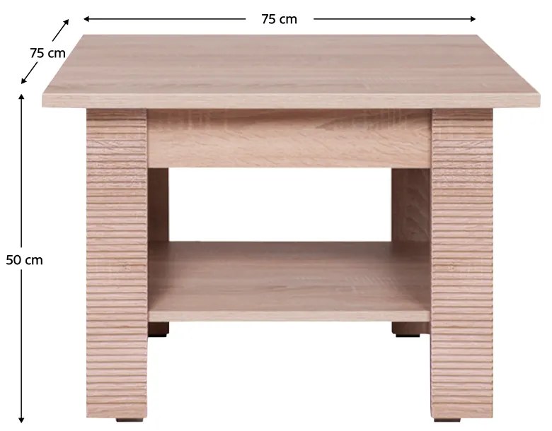 Konferenční stolek typ 23, dub sonoma, GRAND