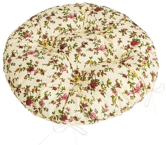 Bellatex Sedák Adéla prošívaný kulatý průměr 40 cm Růžička