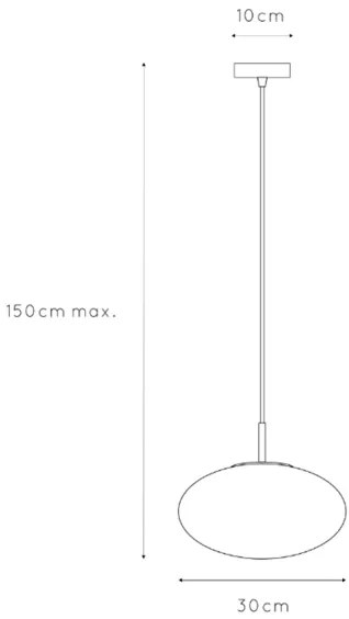 ONLI - Lustr na lanku JANET 1xE27/6W/230V pr. 30 cm