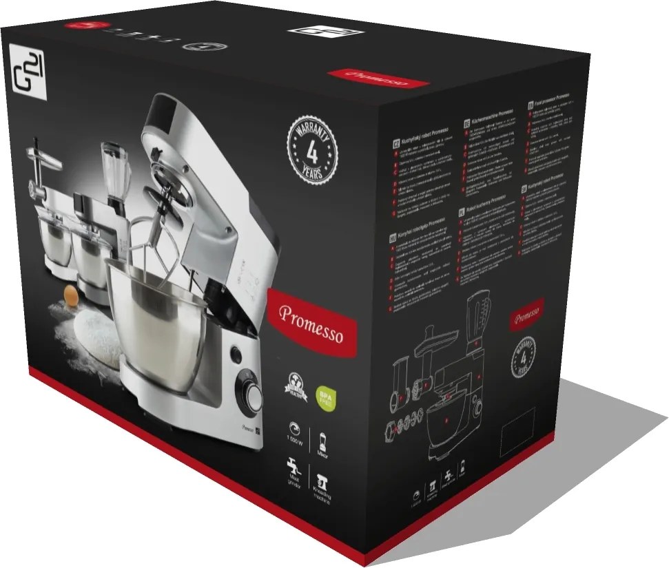 Kuchyňský robot G21 Promesso Iron Grey [6008150]