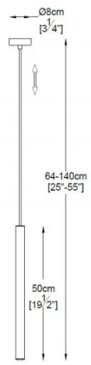 Zuma Line LED Závěsné svítidlo Loya - AKCE Barva: Černá