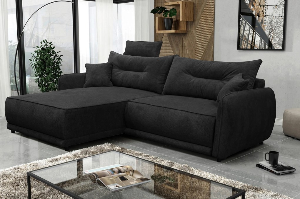 XXXLutz ROHOVÁ SEDAČKA, textil, antracitová MID.YOU - Sedací soupravy - 001574006815