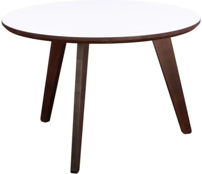 Konferenční stolek Blake 67 cm, bílá/hnědá