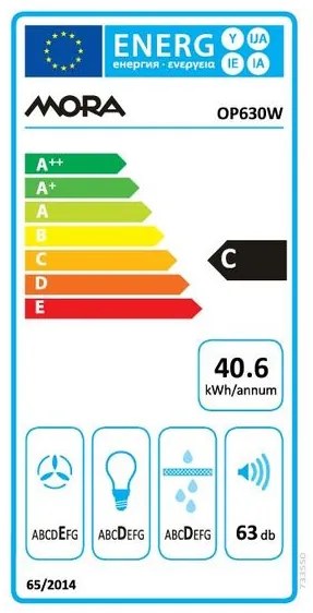 Mora OP630W Podstavný odsavač par