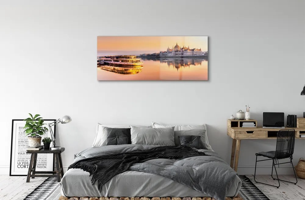 akrylový obraz West mořská loď 120x60 cm
