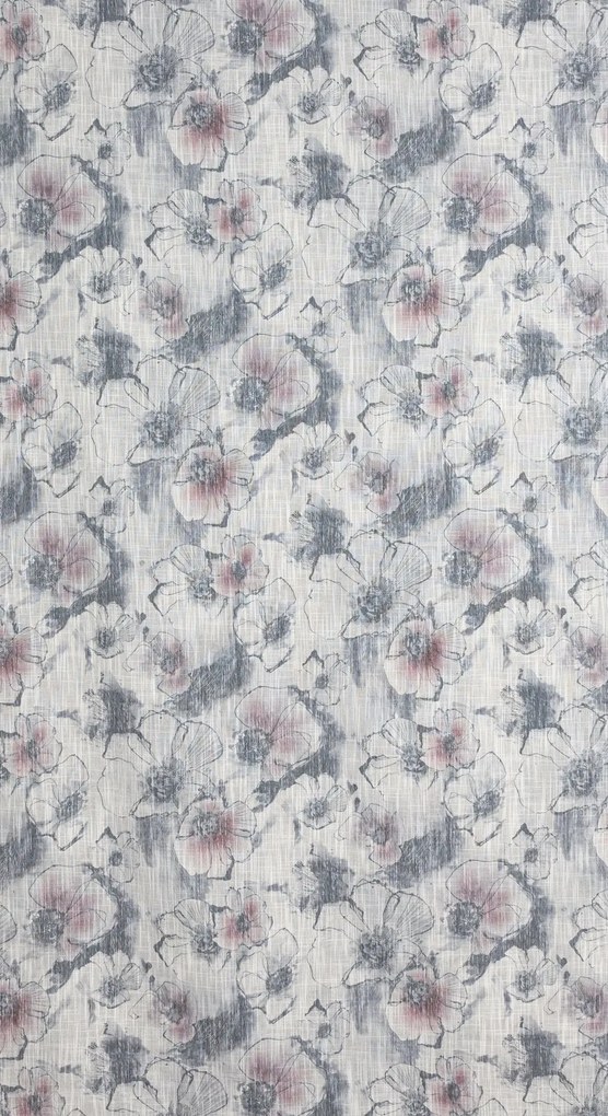 ZÁVĚS NA KROUŽCÍCH FRIDA 140X260 CM VZOROVANÁ