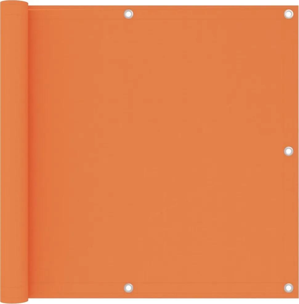 vidaXL Balkonová zástěna 90 x 400 cm 100% polyester oxford [134893] Barva: oranžová a hnědá
