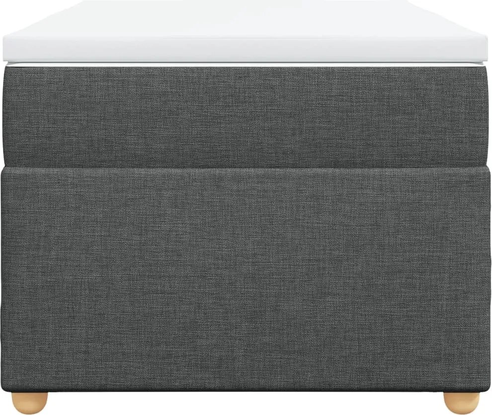 Box spring postel s matrací tmavě šedá 90x190 cm textil 3285339