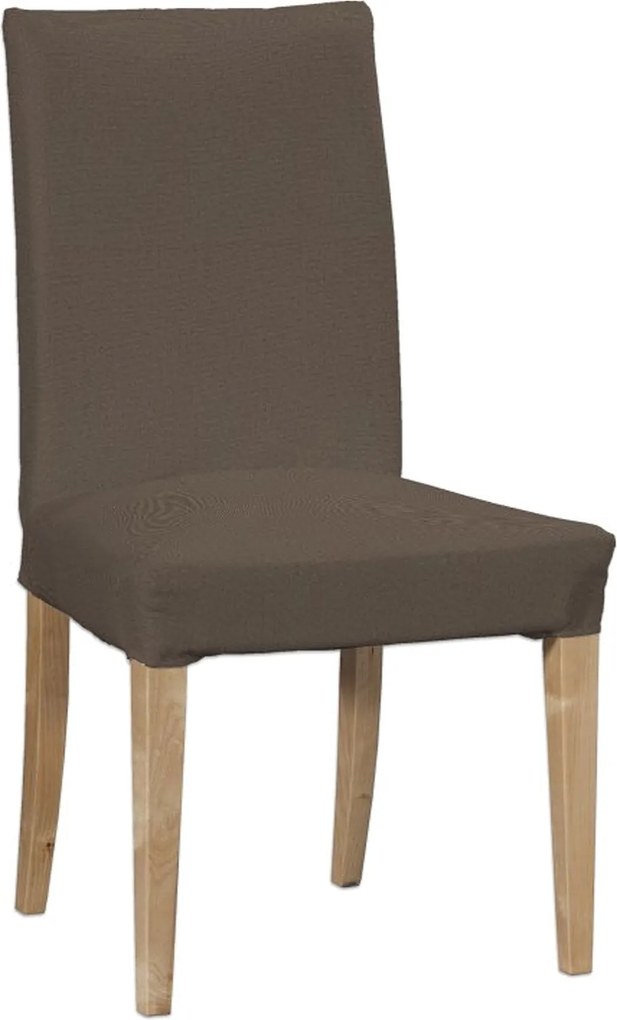 Potah na židli IKEA Henriksdal, krátký barva hnědá látka pletený vzor