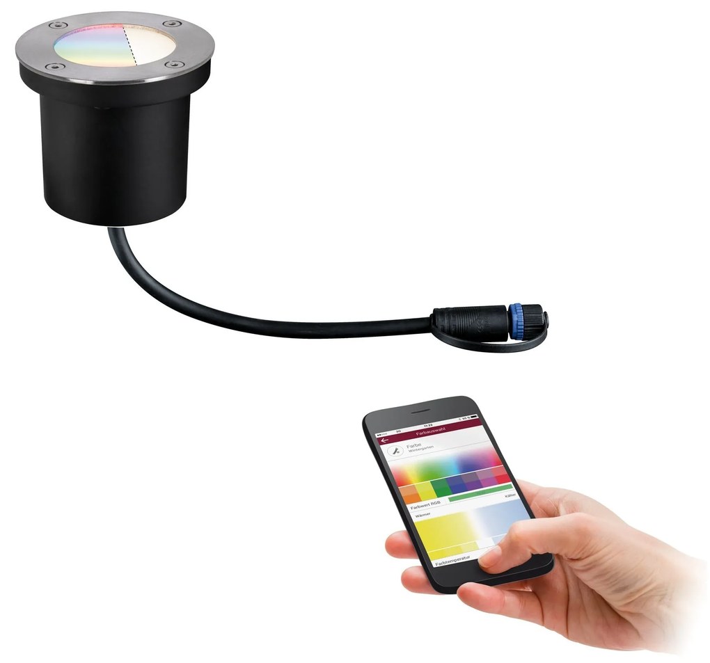P 94274 Plug & Shine zemní svítidlo IP65 RGBW 24V ZigBee - PAULMANN