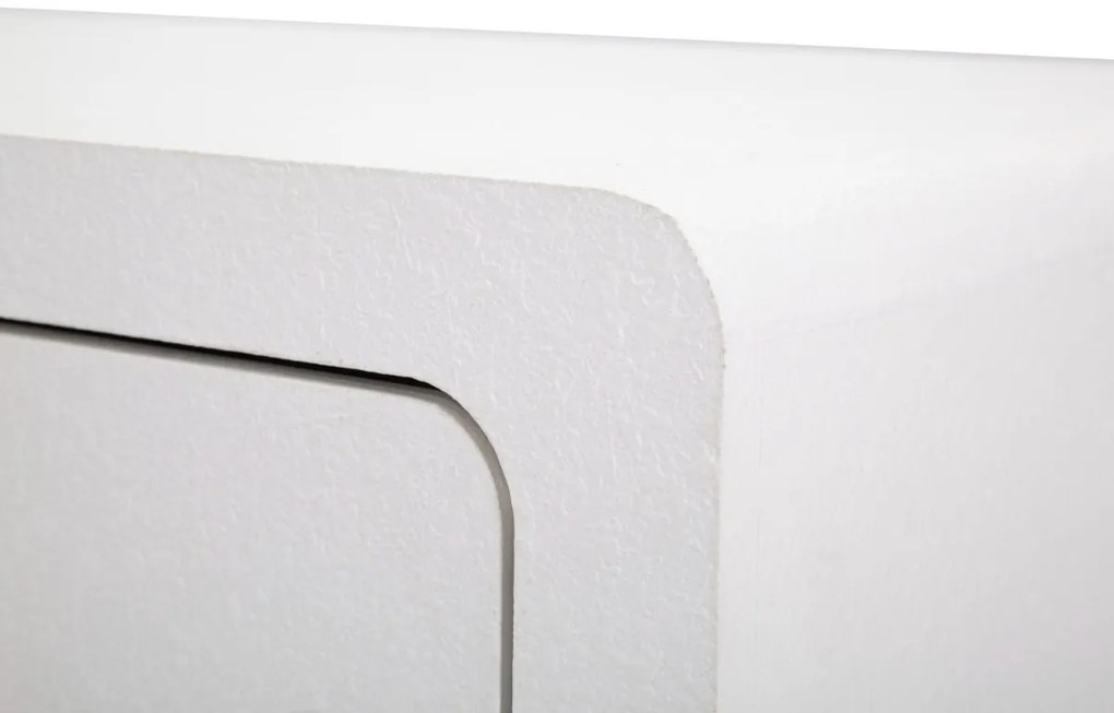 Designový noční stolek Raghnall 60 cm bílý