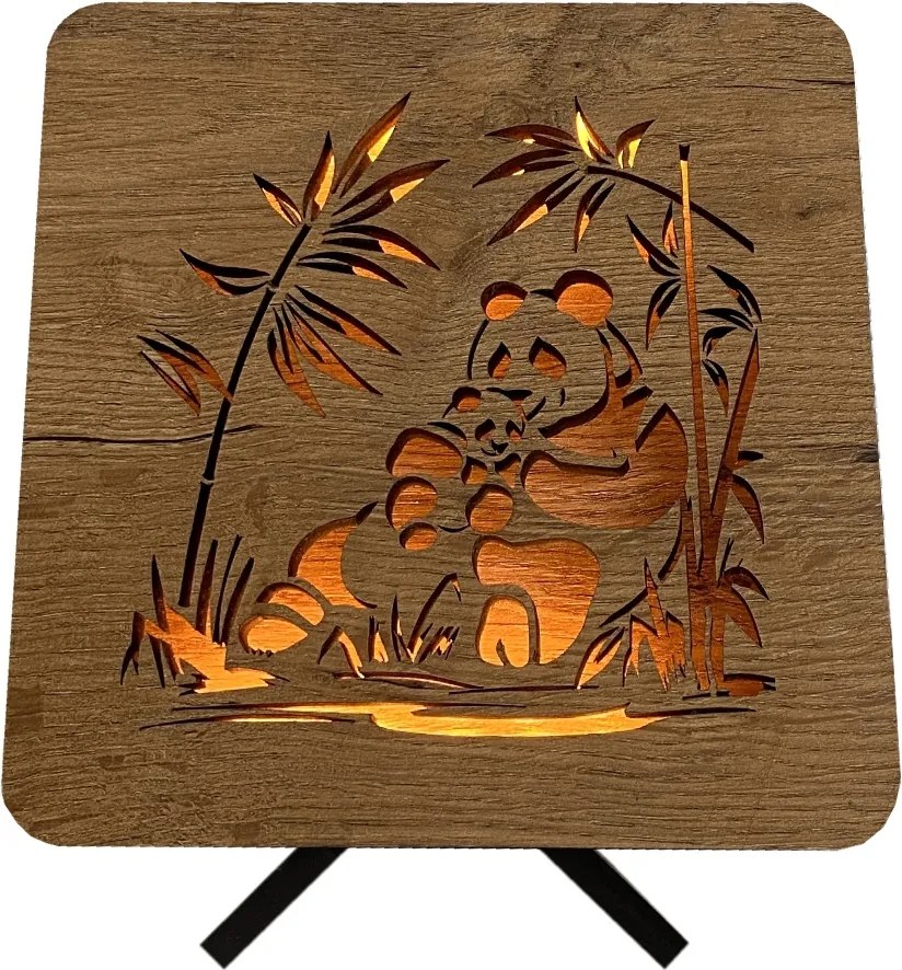Li-Go "Pandy" lampa 19x19 cm provedení povrchu: dub