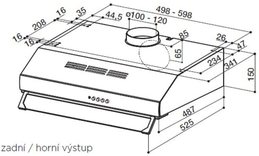 Podvěsná digestoř Faber 2740 PB SRM X A60