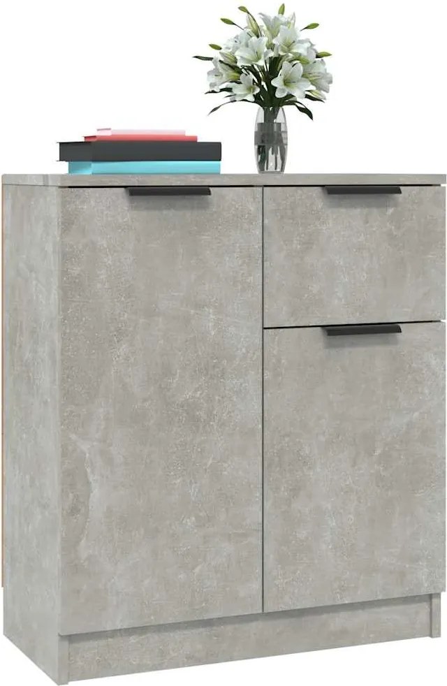 Příborníky 2 ks betonově šedé 60 x 30 x 70 cm kompozitní dřevo 3115815