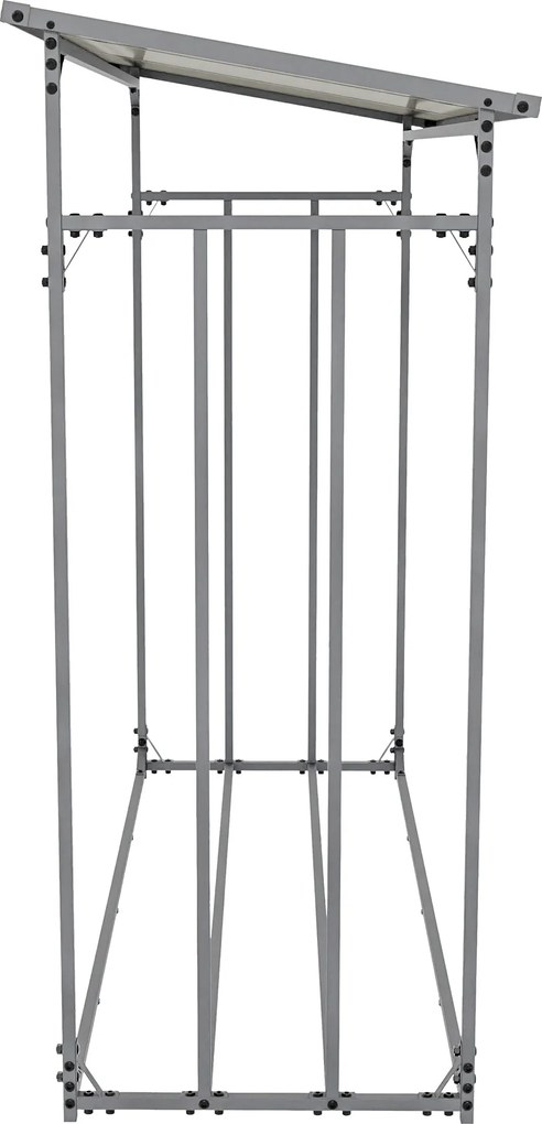 Přístřešek na palivové dřevo + ochranná plachta Ruston Aluminium XL – antracitová