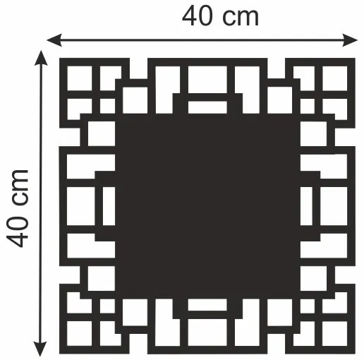 Nalepovací čtvercové zrcadla labyrint
