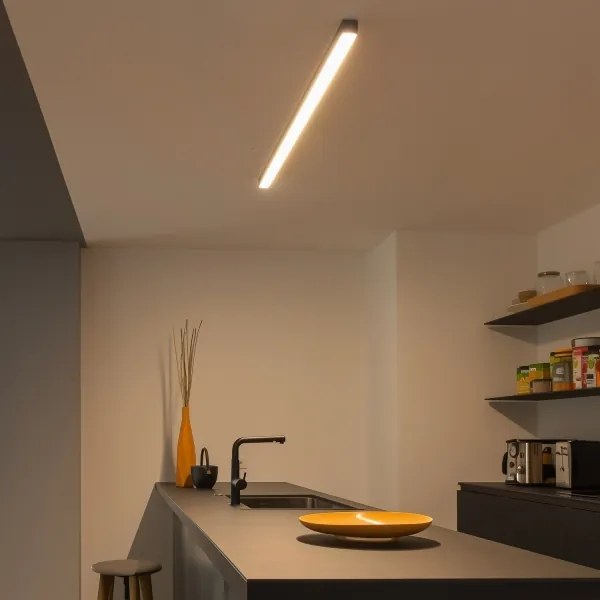 LED Stropní svítidlo ALLDAY BASIC LED/20/30/40W/230V 2700/4000/6000K 120 cm čer.