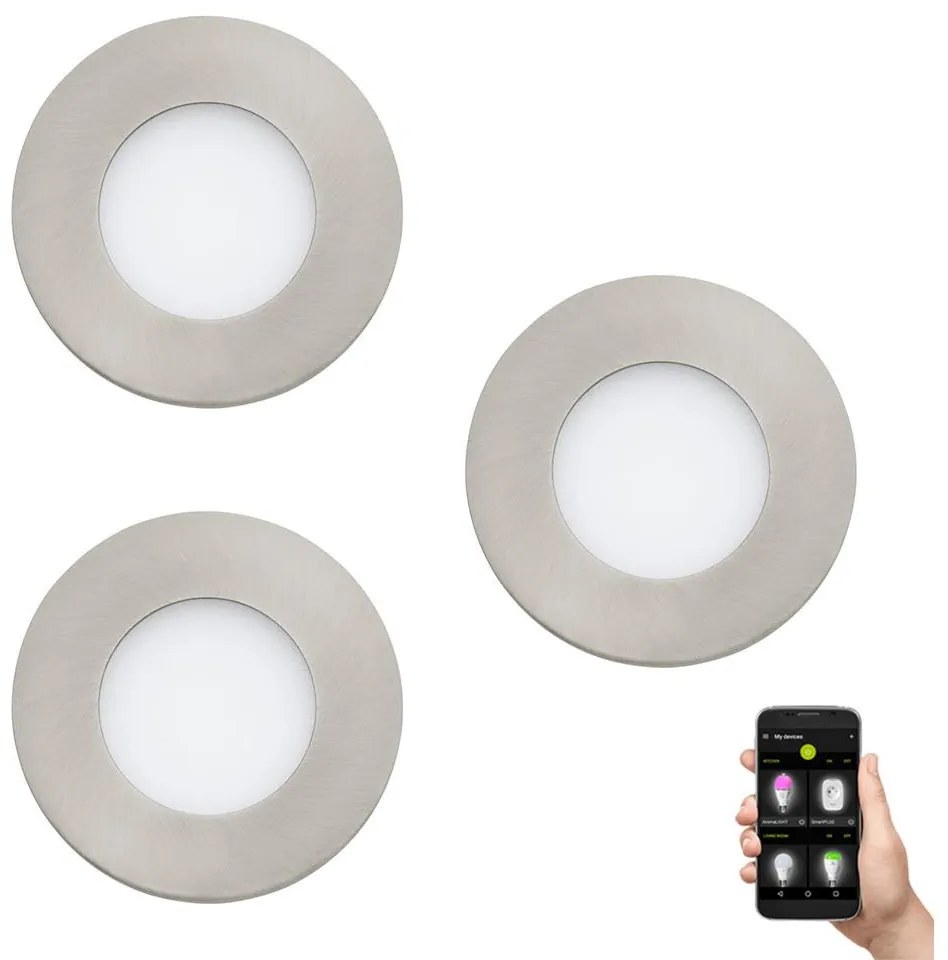 Eglo | Eglo 900111-SADA 3x LED Stmívatelné koupelnové svítidlo FUEVA-Z 2,8W/230V IP44 | EG900111