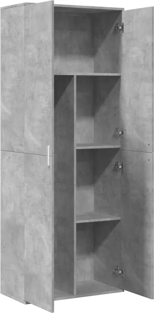 Skříň highboard betonově šedá 70 x 35 x 180 cm kompozitní dřevo 3276661