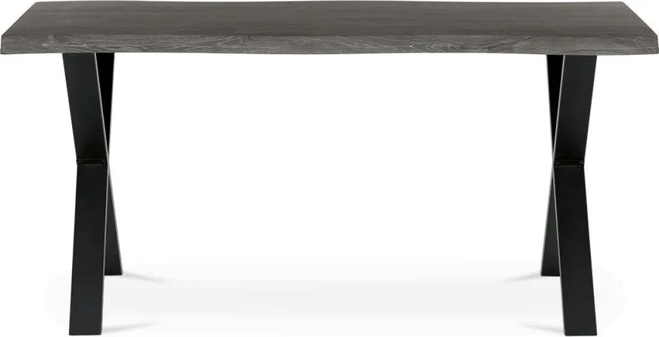 Jídelní stůl HT-F4316 GREY, mdf, šedý dub (160 x 90) cm Šedá