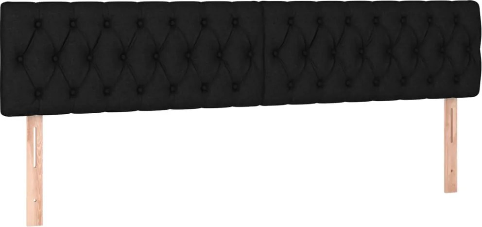 Box spring postel s matrací černá 180x200 cm textil 3140875