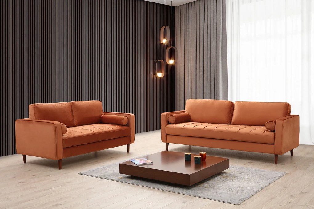 Hanah Home Třímístná pohovka ROME oranžová 560ARE1332