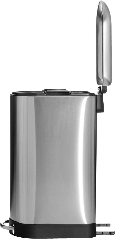 Úzký odpadkový koš Ariane, nerezová ocel, s pedálem, 30 l