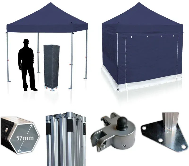 Nůžkový párty stan RedX® PROFI EXTREME 3x3 m (Nejbytelnější nůžkový párty stan 3x3 m na trhu - dostupný v 9 barvách a možností vlastního potisku)