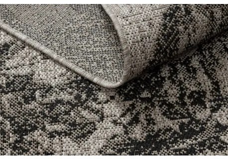 Dywany Luszczow Kusový koberec SIZAL FLOORLUX 20491 KVĚTINY stříbrný / Černá Rozměr koberce: 240 x 330 cm