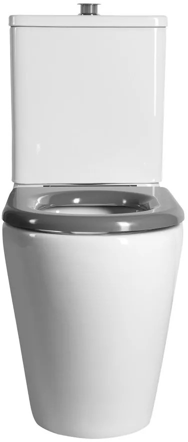 Sapho Sapho, DARIO RIMLESS WC kombi mísa s nádržkou, spodní/zadní odpad, bílá, MC102