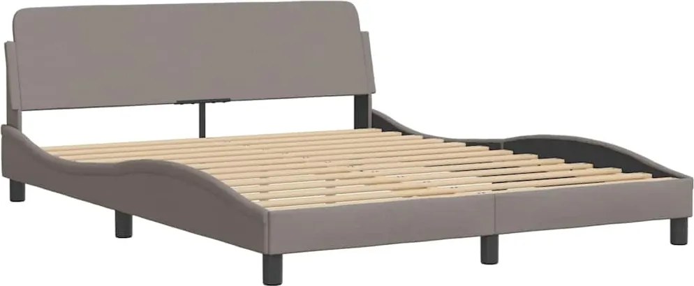 Rám postele bez matrace Hanko taupe 160 x 200 cm textil 3310402