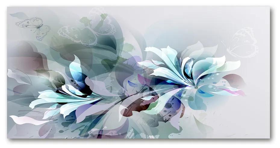 Wallmuralia Foto obraz akrylové sklo Abstrakce květiny 100x50 cm